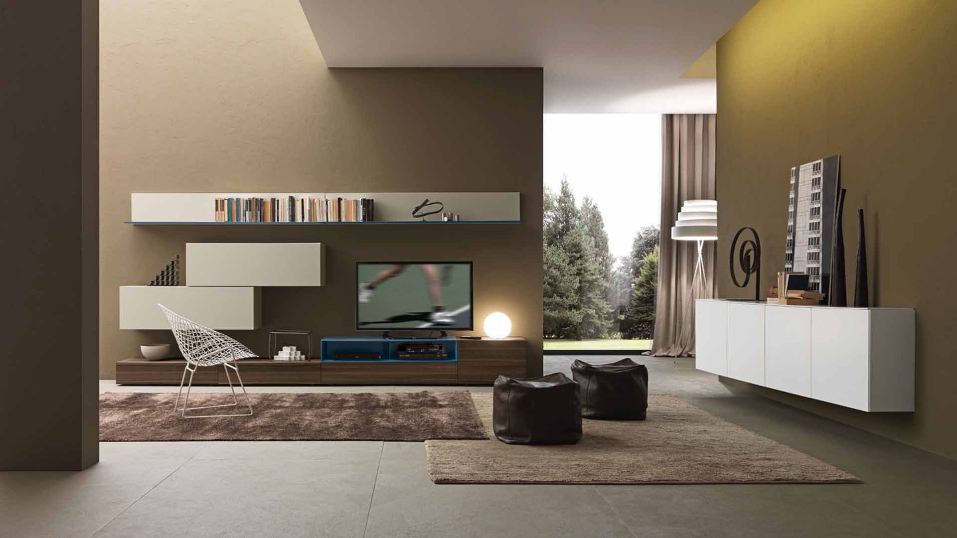 I-modulArt stěna v barevné kombinaci - Interiery.cz